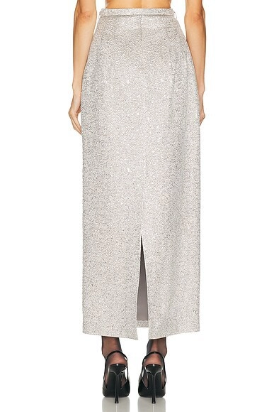 Adam Lippes Metallic Jacquard Maxi Skirt