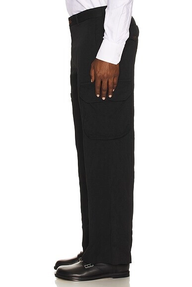 Comme Des Garçons Garment Treated Cargo Pocket Pant