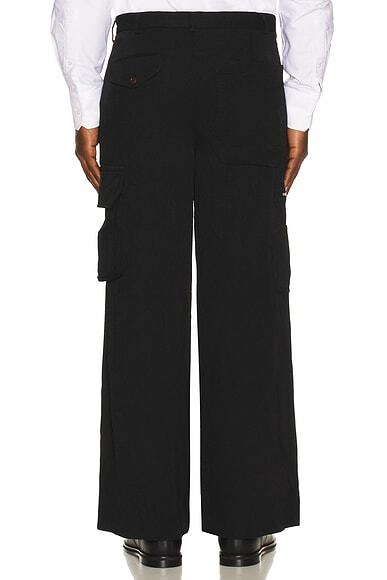 Comme Des Garçons Garment Treated Cargo Pocket Pant