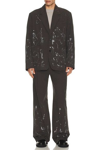 We11Done Painted Wide Leg Trousers