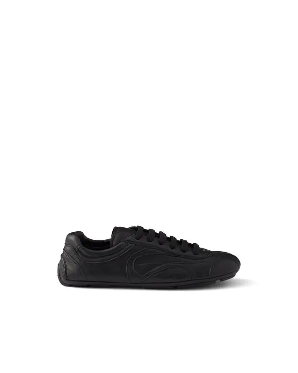 Prada Montecarlo Re-edition 2005 Nappa Leather Sneakers - Black