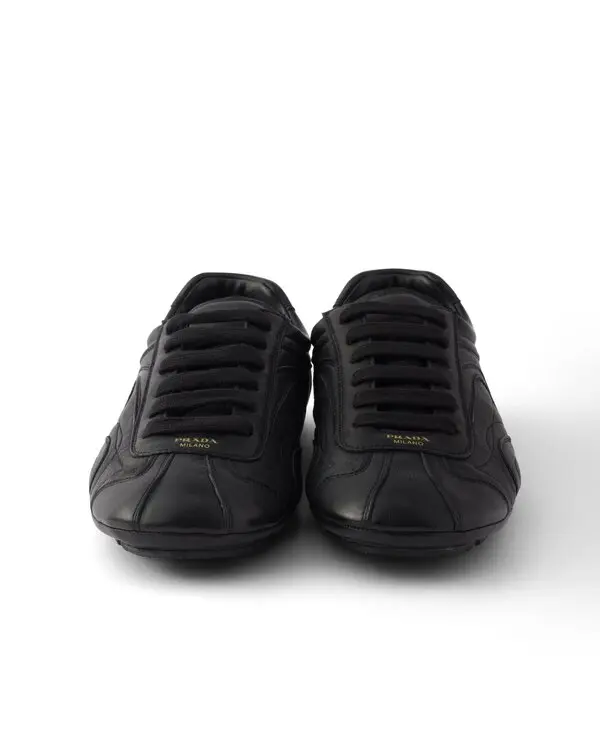 Prada Montecarlo Re-edition 2005 Nappa Leather Sneakers - Black