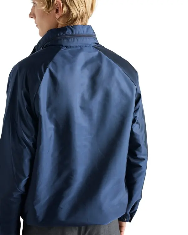 Prada Hooded Re-nylon Jacket - Blue