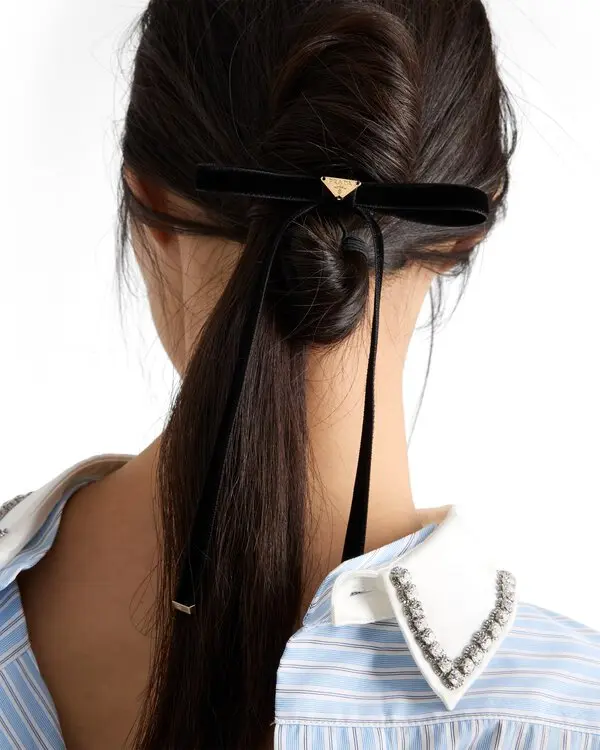 Prada Velvet Hair Clip