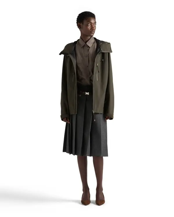 Prada Technical Fabric Hooded Jacket