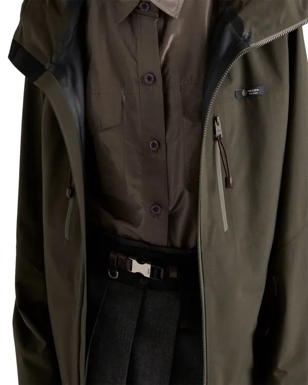 Prada Technical Fabric Hooded Jacket