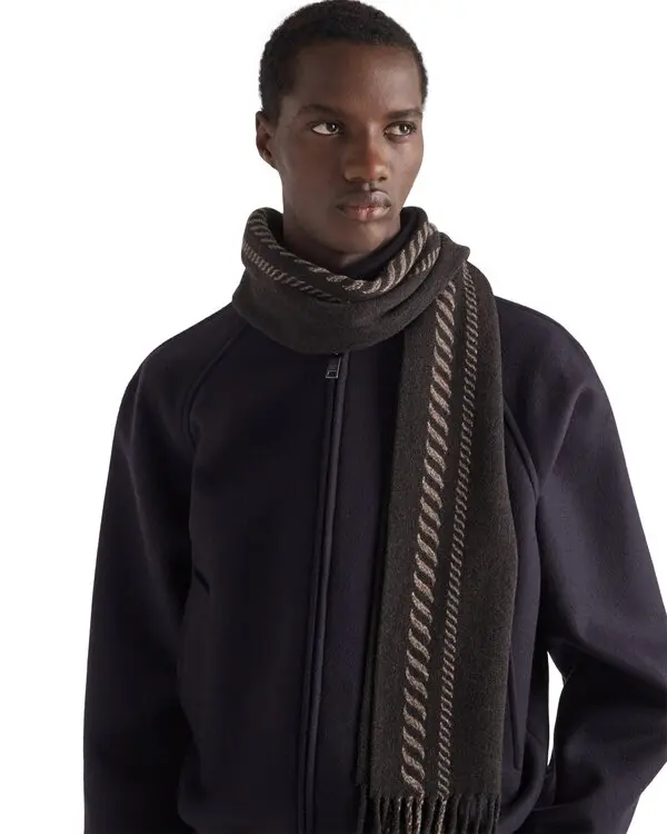 Prada Wool And Cashmere Scarf