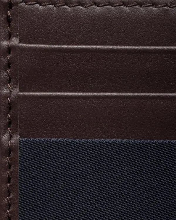 Prada Speedrock Re-nylon And Leather Card Holder - Navy