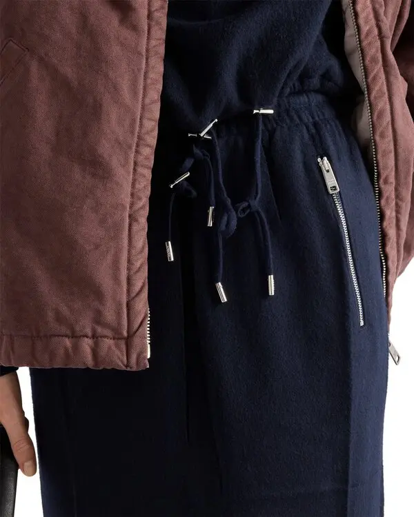 Prada Jersey Skirt With Drawstring Waistband