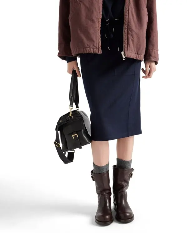 Prada Jersey Skirt With Drawstring Waistband