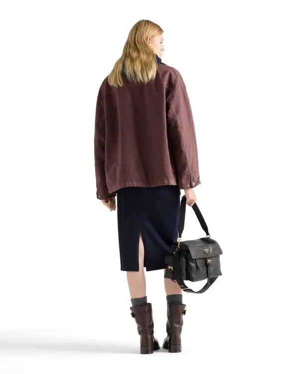 Prada Jersey Skirt With Drawstring Waistband