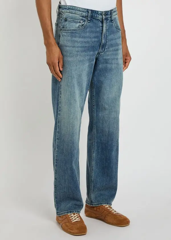 Rag & Bone Fit 4 Straight-leg Jeans - Mid Blu