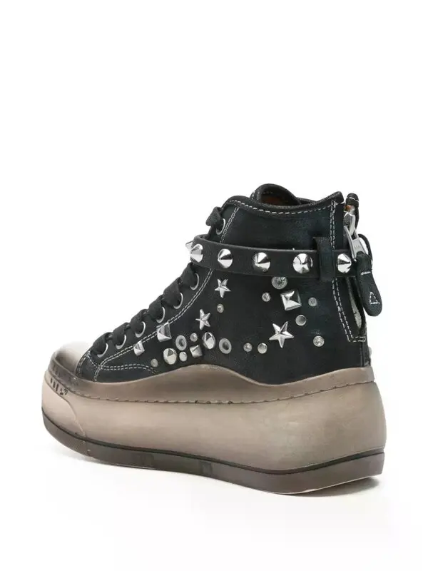 R13 Kurt Sneakers With Stud Embellishments And Buckle Fastening