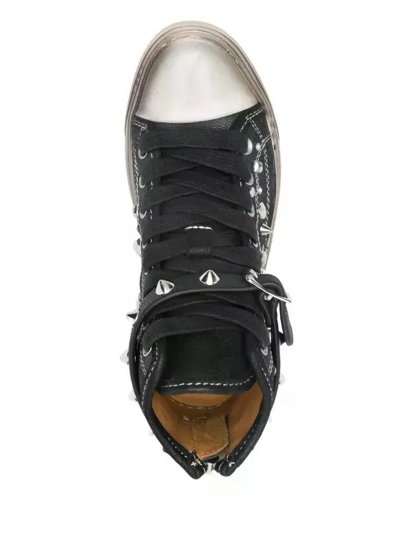 R13 Kurt Sneakers With Stud Embellishments And Buckle Fastening