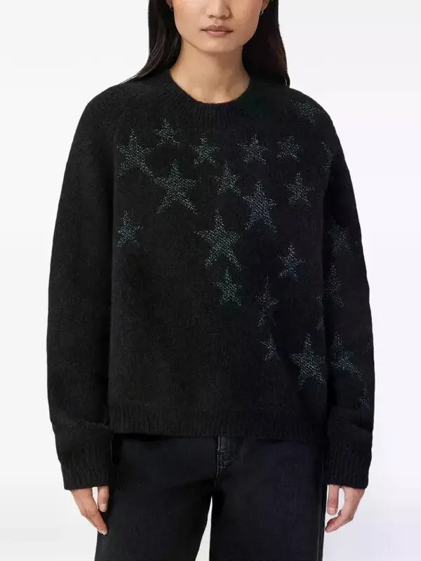 ALLSAINTS Cosmo Star-detail Knit Sweater