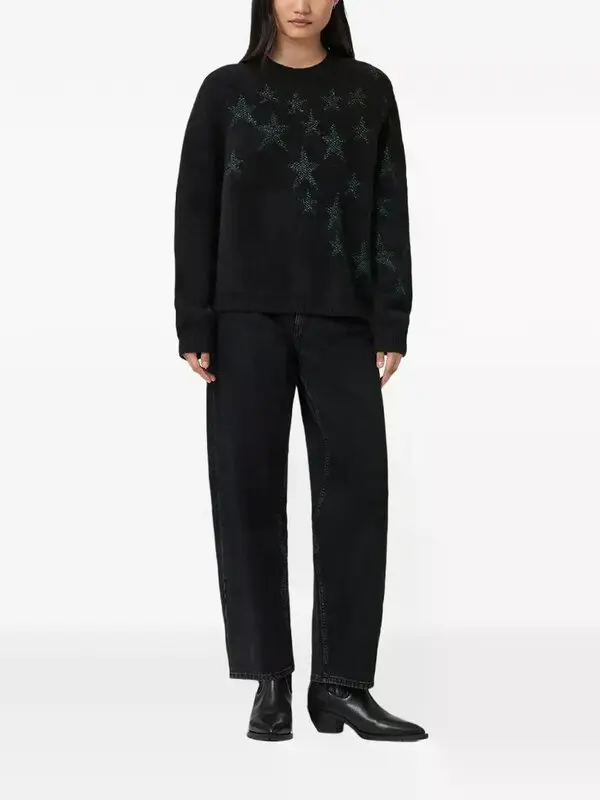 ALLSAINTS Cosmo Star-detail Knit Sweater