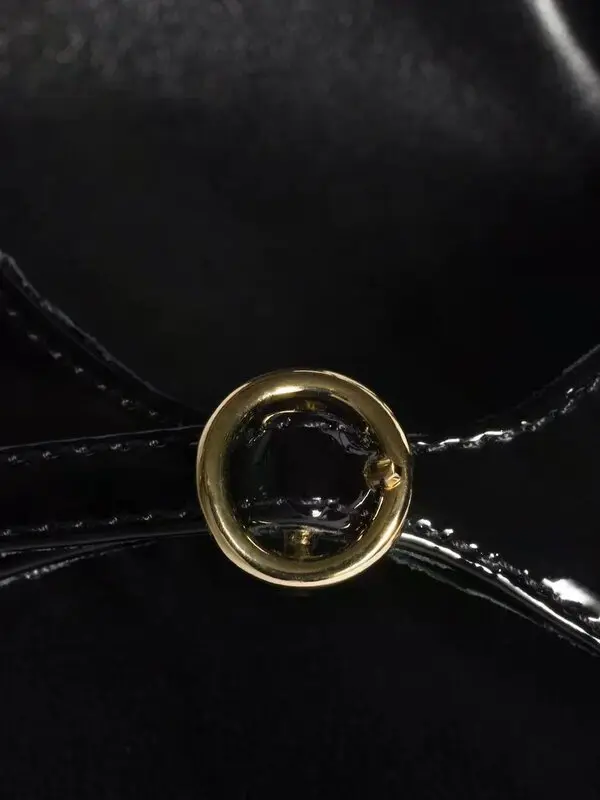 Miu Miu Patent Leather Buckled Sandals