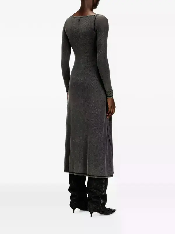 DIESEL® Midi D-ley Ribbed Dress