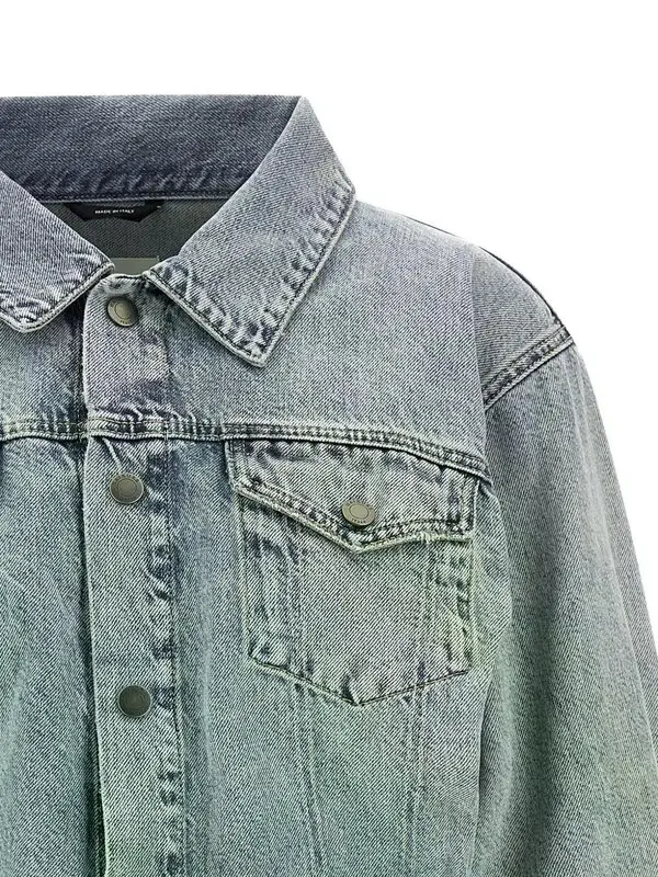 HAIKURE Long-sleeve Denim Playsuit - Blue