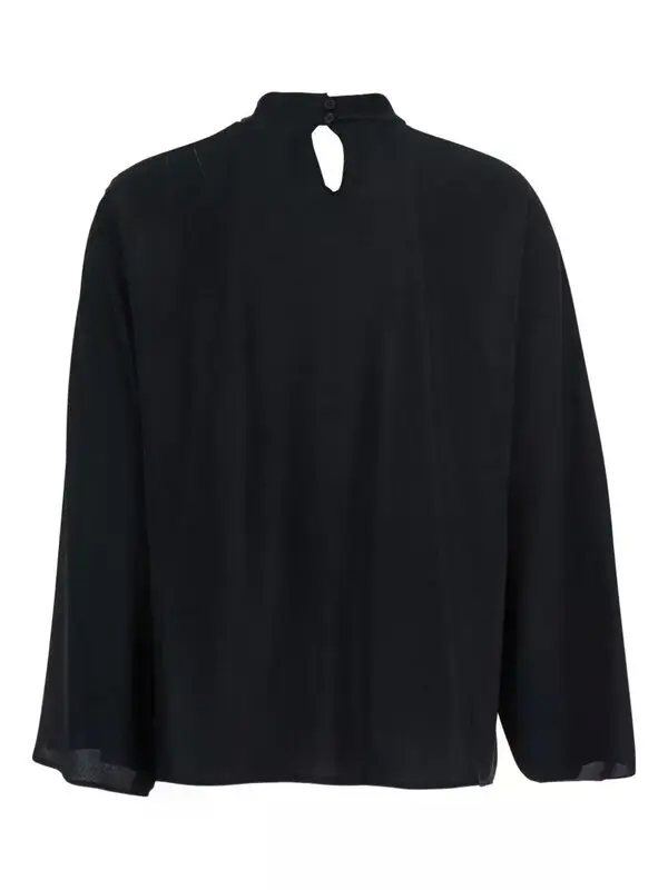 Federica Tosi Criss-cross Neck Blouse - Black
