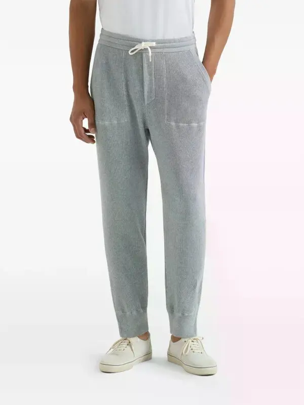 Brunello Cucinelli Ribbed-knit Track Pants