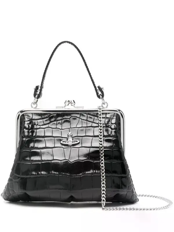 VIVIENNE WESTWOOD Granny Frame Clutch Bag - Black