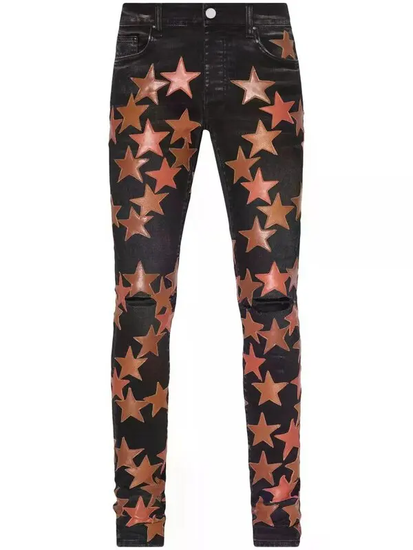 Amiri Star Patch Skinny Jeans