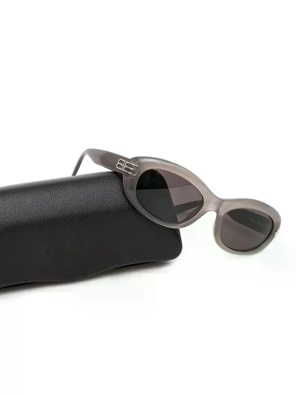 Balenciaga Oval Frame Sunglasses - Grey