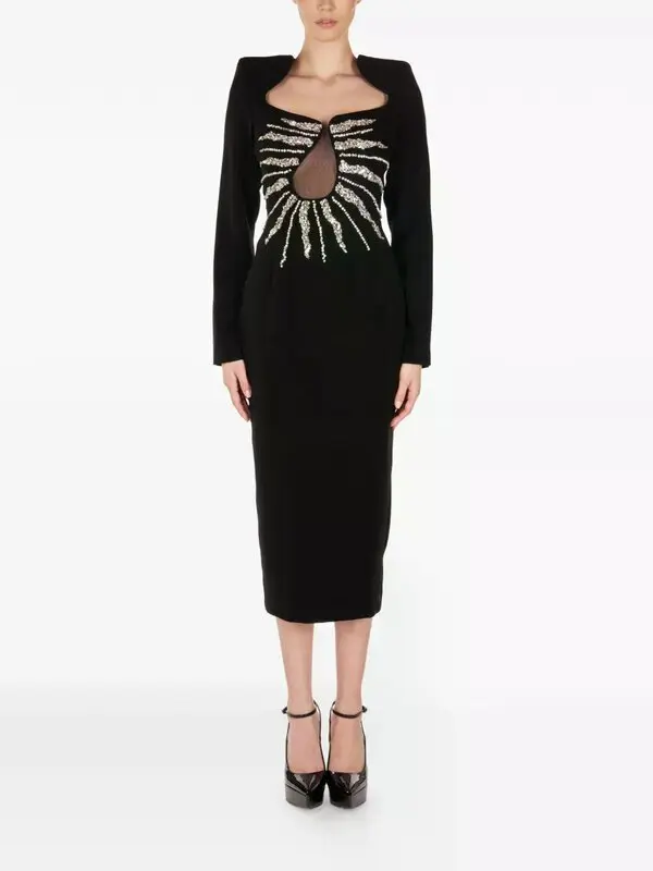 ARAFTU Arafatu Embellished Mini Dress With Cutout Detail