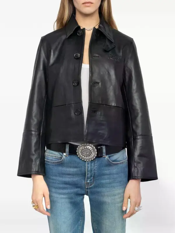 Zadig&Voltaire Lessa Leather Jacket - Black