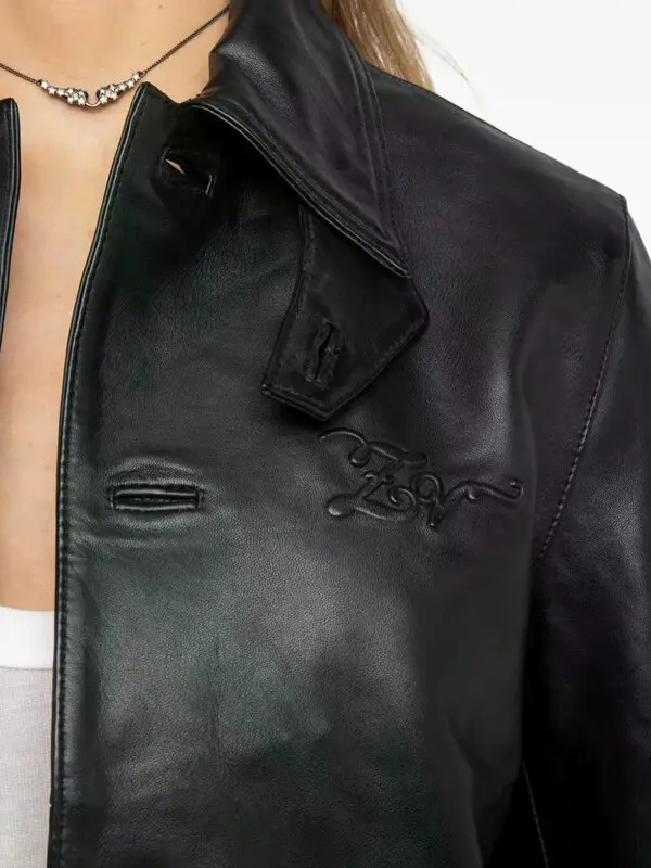 Zadig&Voltaire Lessa Leather Jacket - Black
