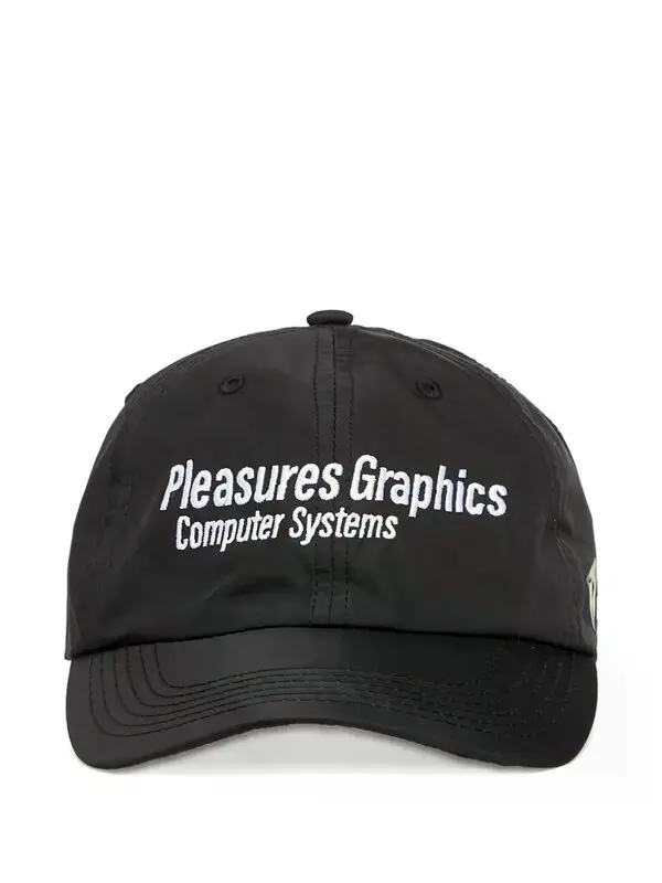 PLEASURES System Tech Baseball Cap - Black