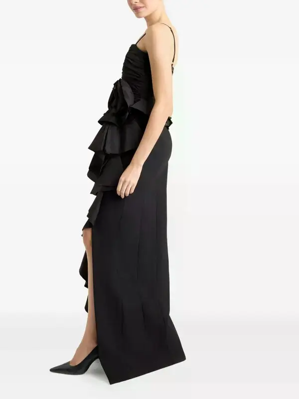 Cinq À Sept Liora Ruffled Floral Gown