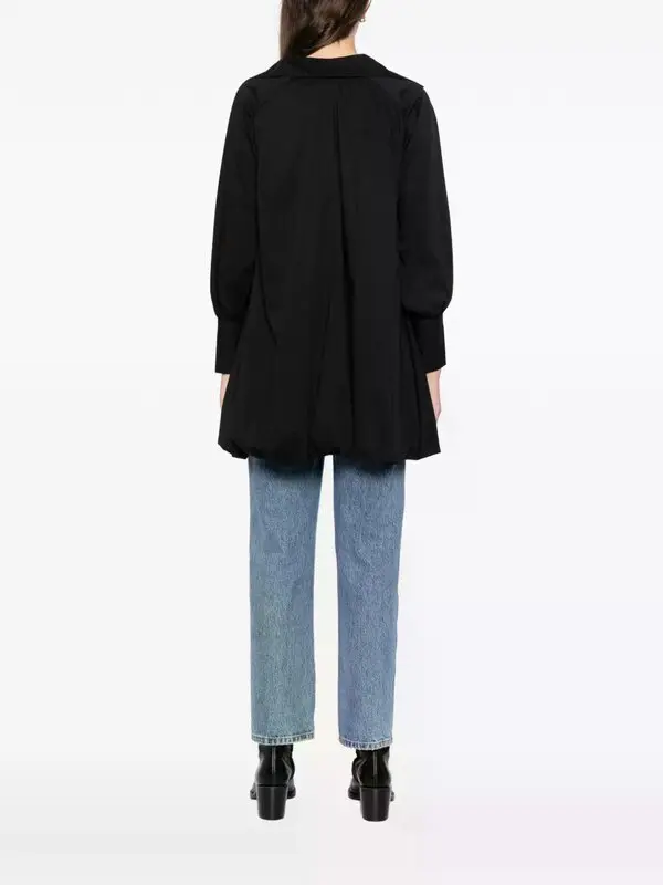 BLAKLACE Long-sleeved Top With Classic Collar