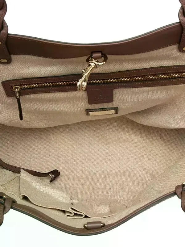 Gucci Canvas Craft Tote Bag