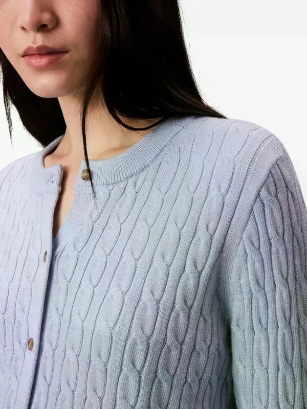 Calvin Klein Cable Knit Buttoned Cardigan
