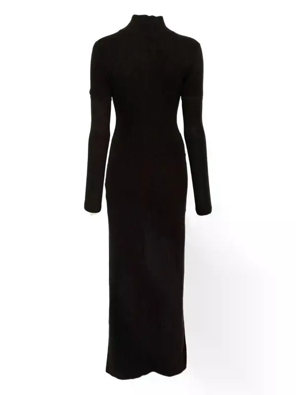 Federica Tosi Ribbed Maxi Dress With Knot Detail