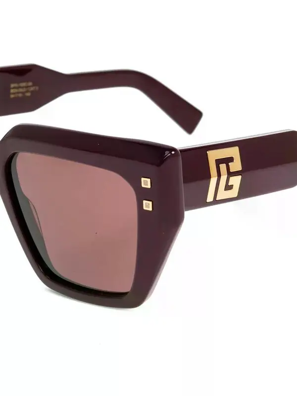 Balmain Square Frame Sunglasses - Brown