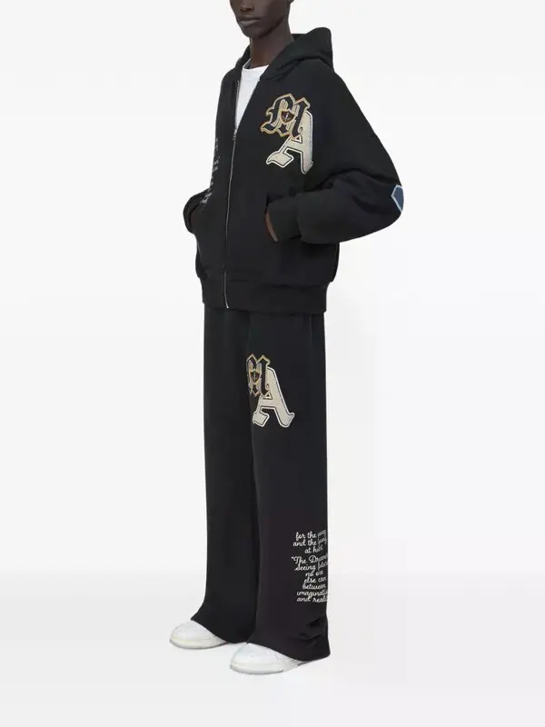 Amiri Logo-appliqué Full-zip Hoodie