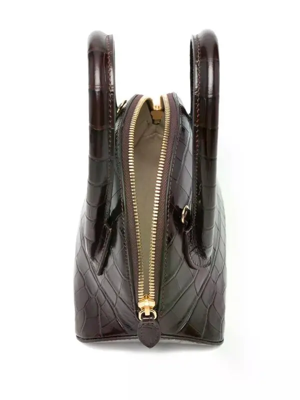 LIFFNER Dome Croc-embossing Mini Bag