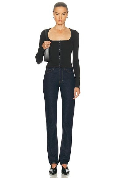 GRLFRND Hook & Eye Long Sleeve Top
