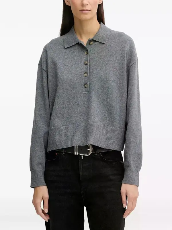 Marc O'polo Long-sleeve Knitted Polo Shirt
