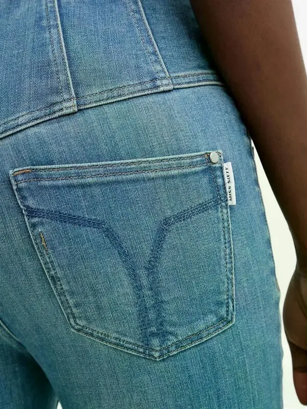 Miss Sixty Buttoned Pocket Flare Jeans