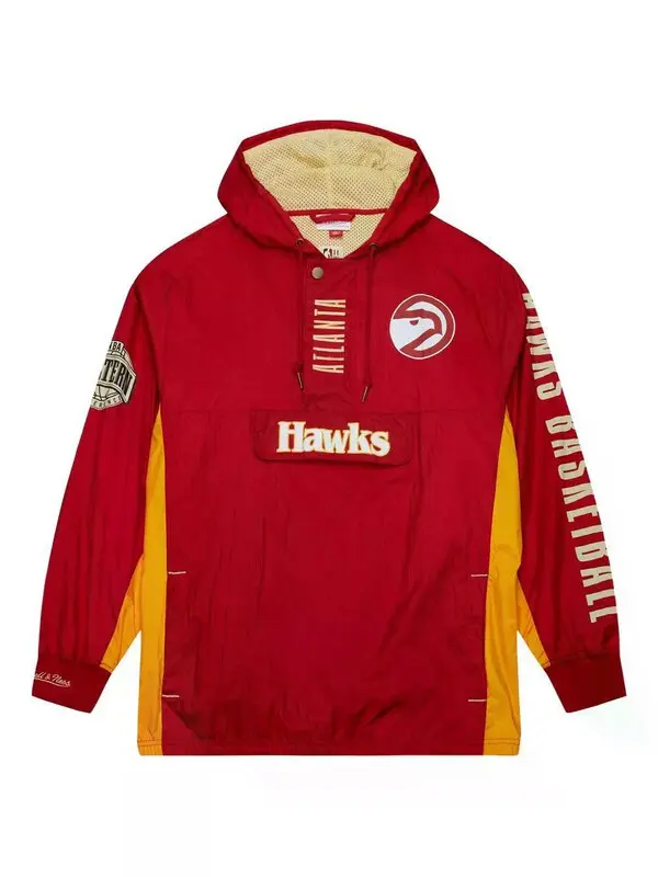 Mitchell & Ness Atlanta Hawks Team Og 2.0 Hoodie - Red