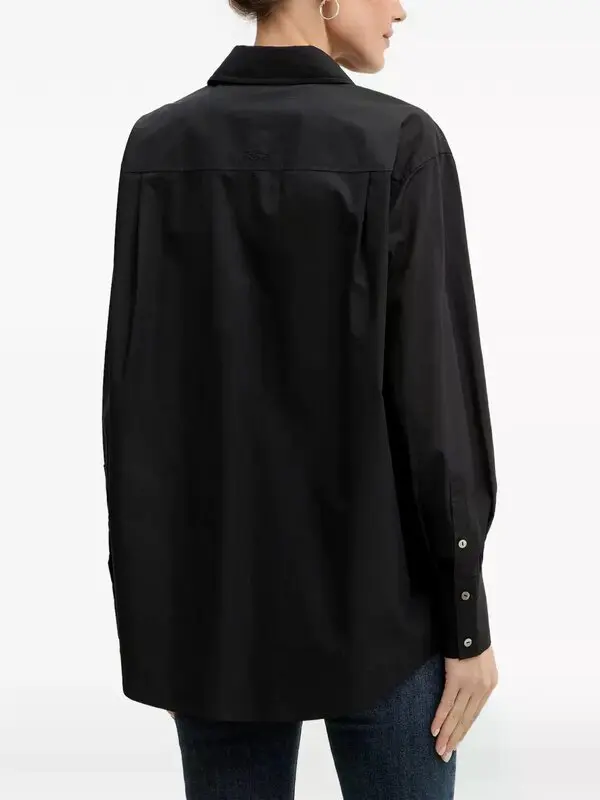 Karl Lagerfeld Embroidered Logo Shirt - Black