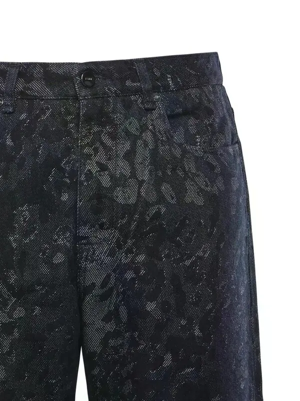 Fendi Jacquard Denim Trousers
