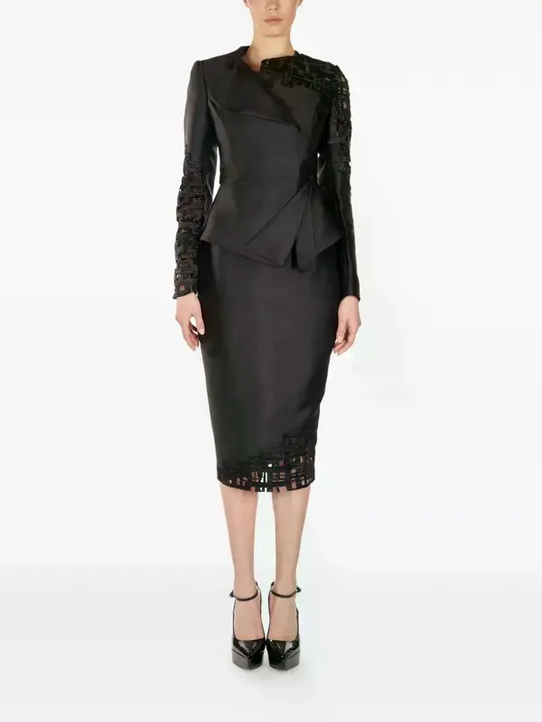 ARAFTU Panelled Suit With Cut-out Design - Black