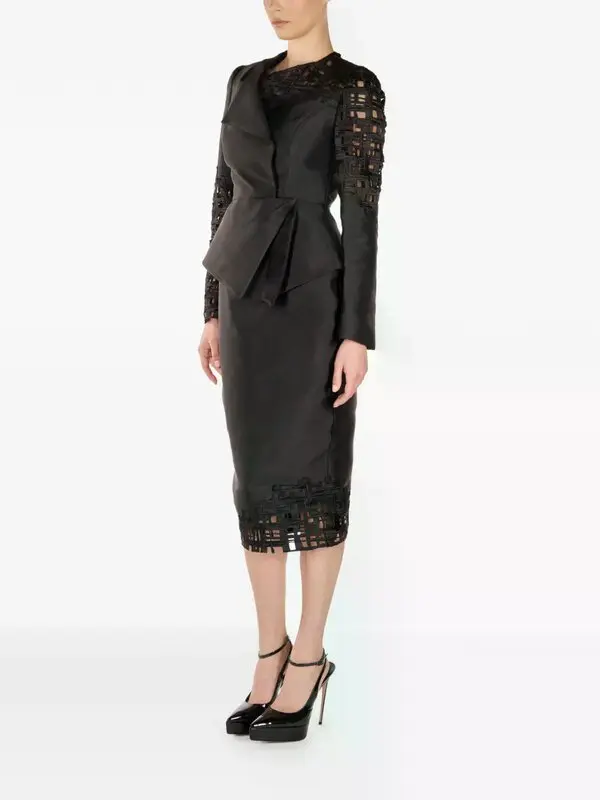 ARAFTU Panelled Suit With Cut-out Design - Black