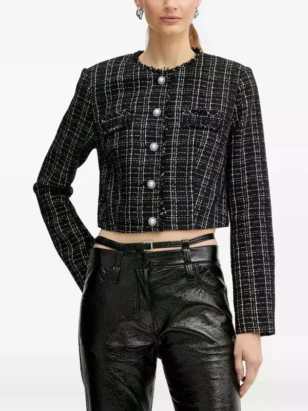 Guess Pearl-button Tweed Jacket