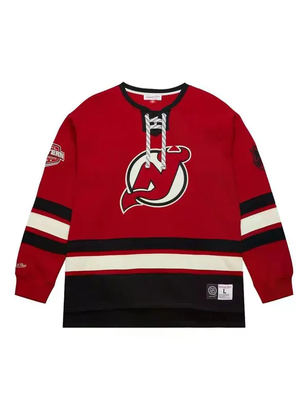 Mitchell & Ness New Jersey Devils Heritage Lace-up Pullover